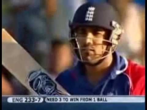 Dilhara Fernando to Ravi Bopara last ball