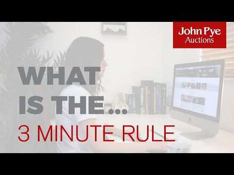 What Is The... 3 Minute Rule | How To Bid With John Pye Auctions