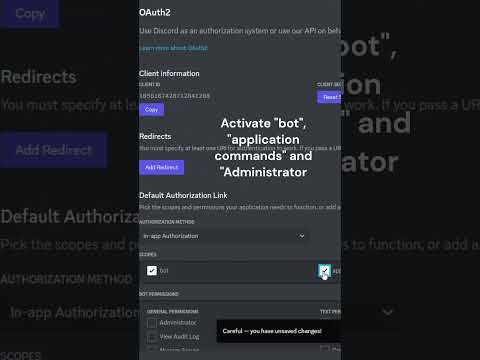 How to get the "add to server" function for your discord bot!