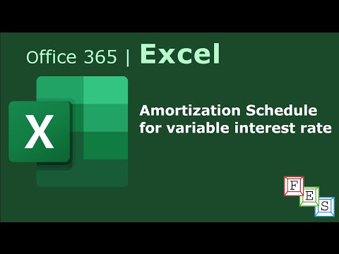 Loan Amortization Schedule for variable rate of interest in Excel - Office 365