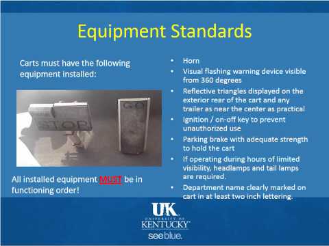 Safety Training - Utility Carts