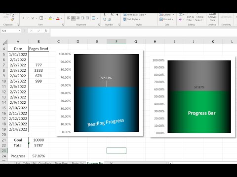 How to Make a Progress Bar Chart/Graph in Excel - Tutorial
