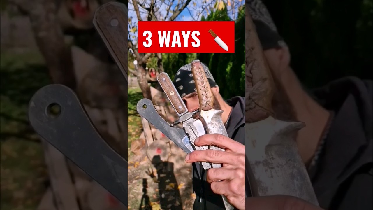 3 WAYS to Throw Knives #shorts #tips #tutorial