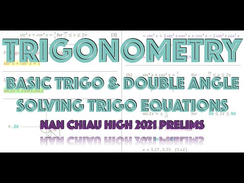 Trigonometry - Trigonometric Identities Equations Double Angle Formulae | O-Level Additional Math