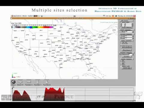 Interactive 3D Visualization of Multi-Station NEXRAD II Radar Data