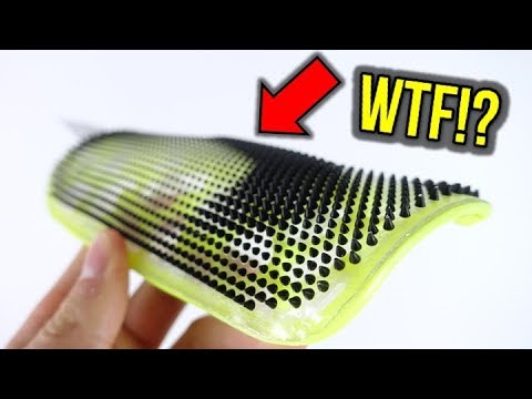 THESE SHIN GUARDS ARE COVERED IN SPIKES!