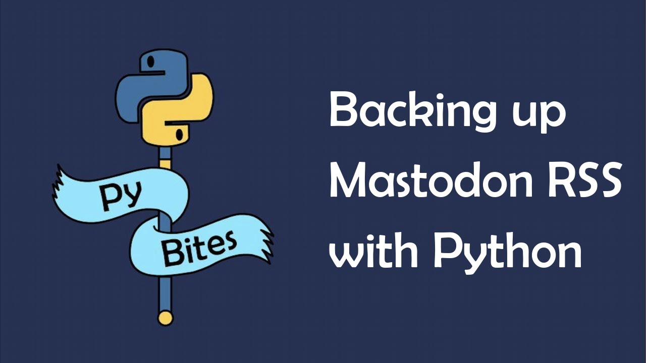 Using Python feedparser + sqlite-utils + GitHub Actions to backup Mastodon feeds