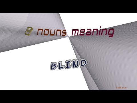 blind - 10 nouns similar to blind (sentence examples)