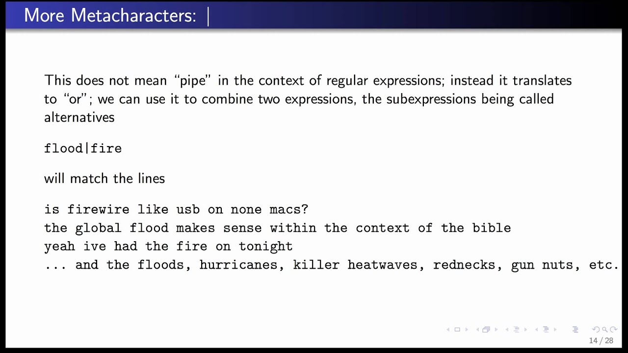 Regular Expressions