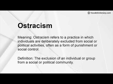 Ostracism Meaning