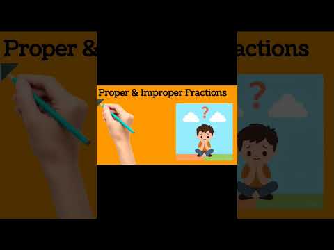 Proper vs Improper Fractions Explained in 60 Seconds! 📏 #education #geometry #mathguide #fractions