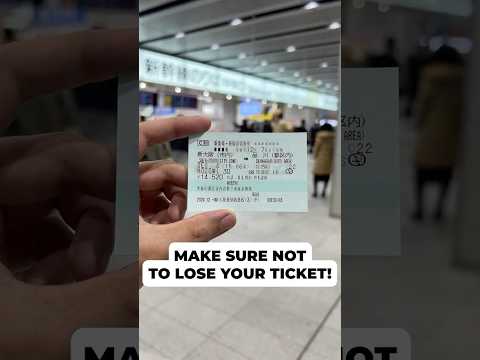 How to purchase Bullet Train/Shinkansen Ticket in Japan! 🇯🇵 #Shinkansen #Japan