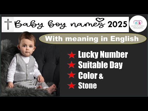 Christian Baby Boy Names 2025 || Biblical Baby Boy Names || Gorgeous Names for Baby Boy Christian