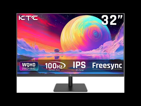 KTC 32" 2K 100Hz IPS Gaming Monitor: HDR10, FreeSync