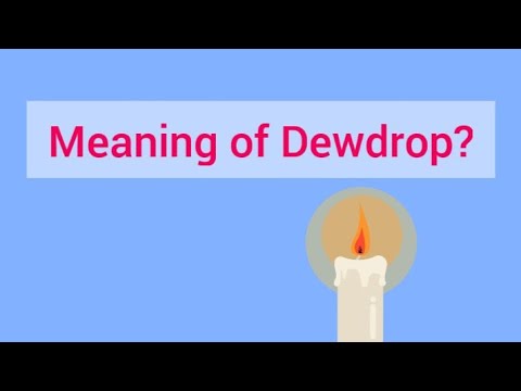 Meaning of Dewdrop/in urdu