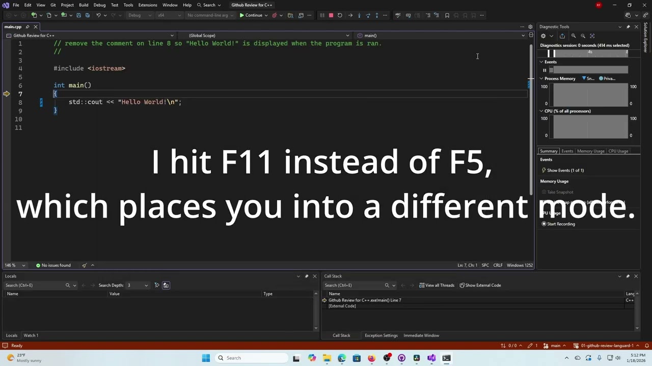 Github Review for CSD 2541