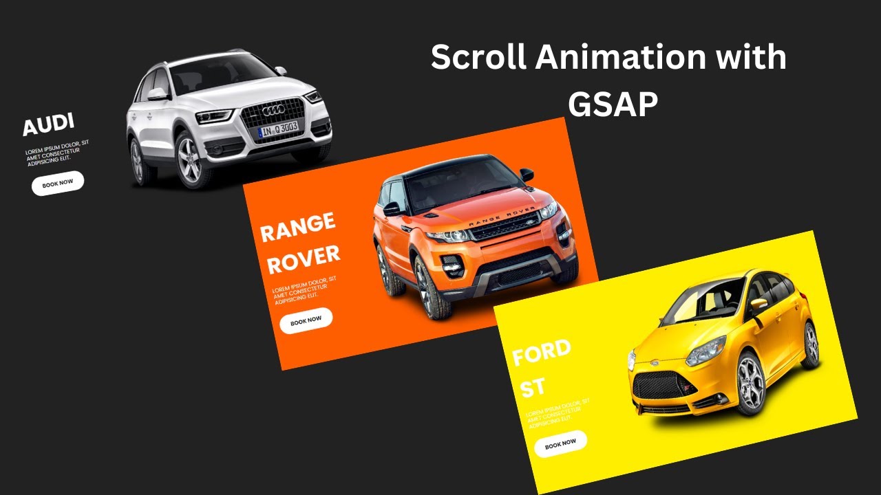 Scroll Animation Using GSAP Scroll Trigger Plugin