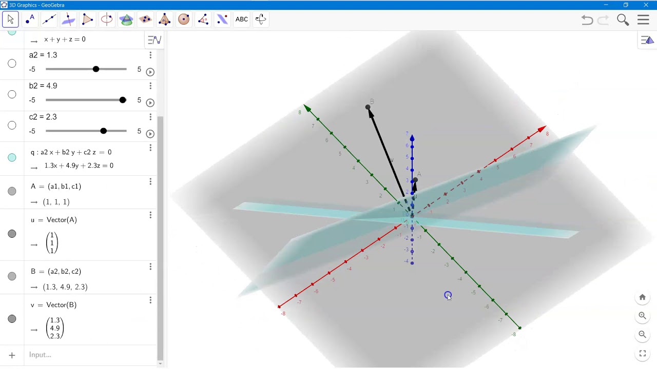 Visually - 3D - Angle Between Two Planes