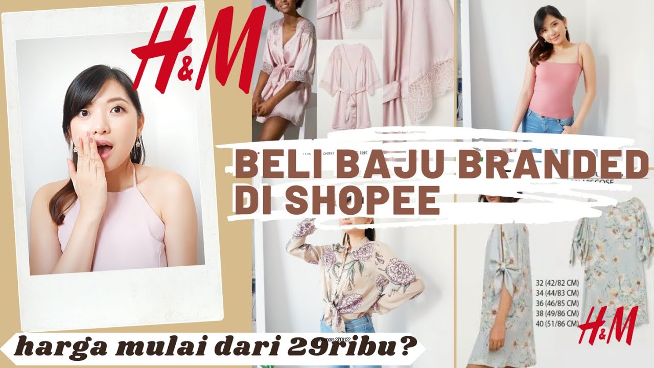 HAUL BAJU H&M DI SHOPEE!! UNDER 70.000 semuanya! bagus  | Indonesia