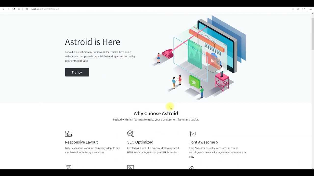 How to Make One Page Joomla Site with Astroid
