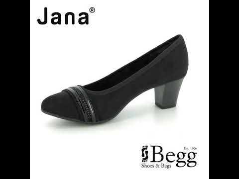 Jana Abura 95 22474-23-001 Black heeled shoes