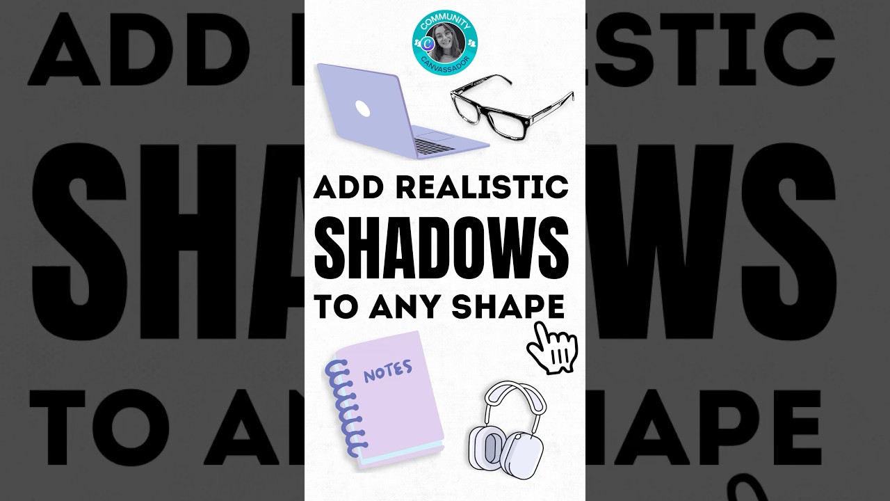 How to add realistic shadows to any shape in Canva ✨ #canvatutorial #canva #canvassador