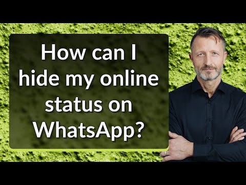 How can I hide my online status on WhatsApp?