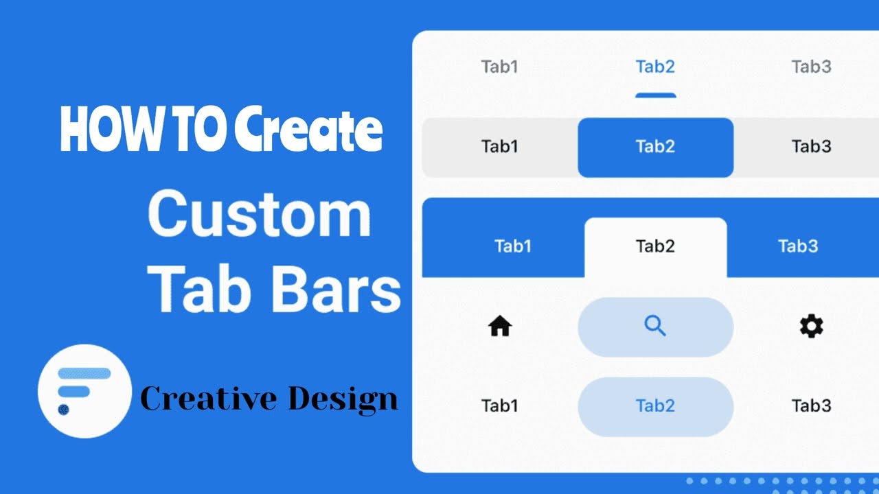 Flutter Creative Design TabBar || TabBar without Appbar