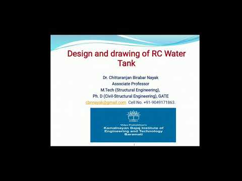 Design of RCC water tank