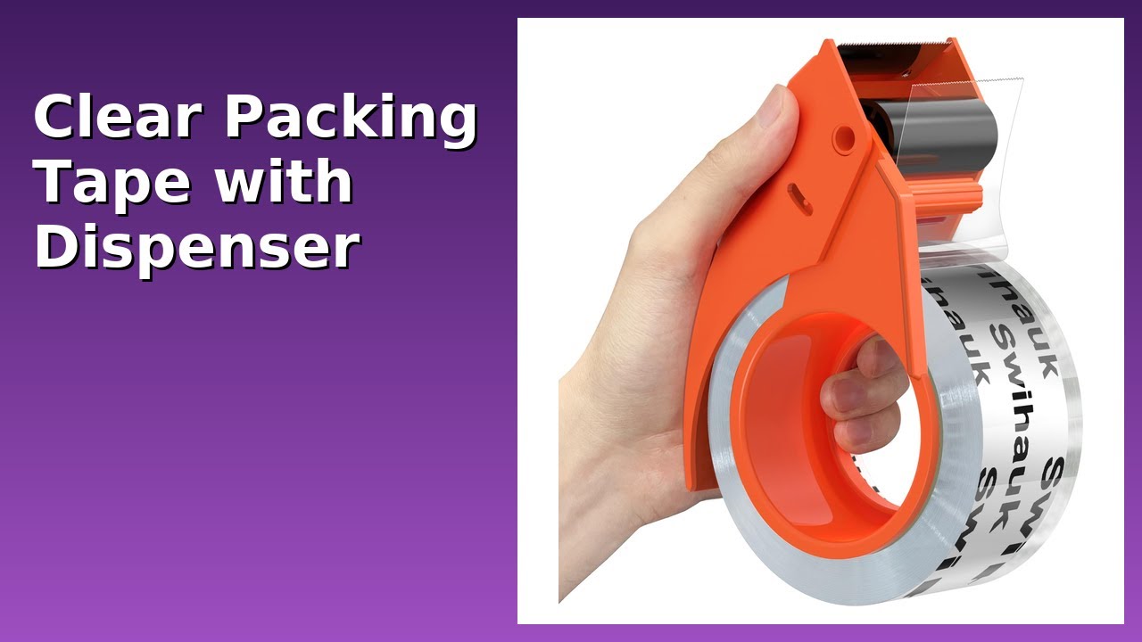 REVIEW (2026): Clear Packing Tape with Dispenser. ESSENTIAL details.