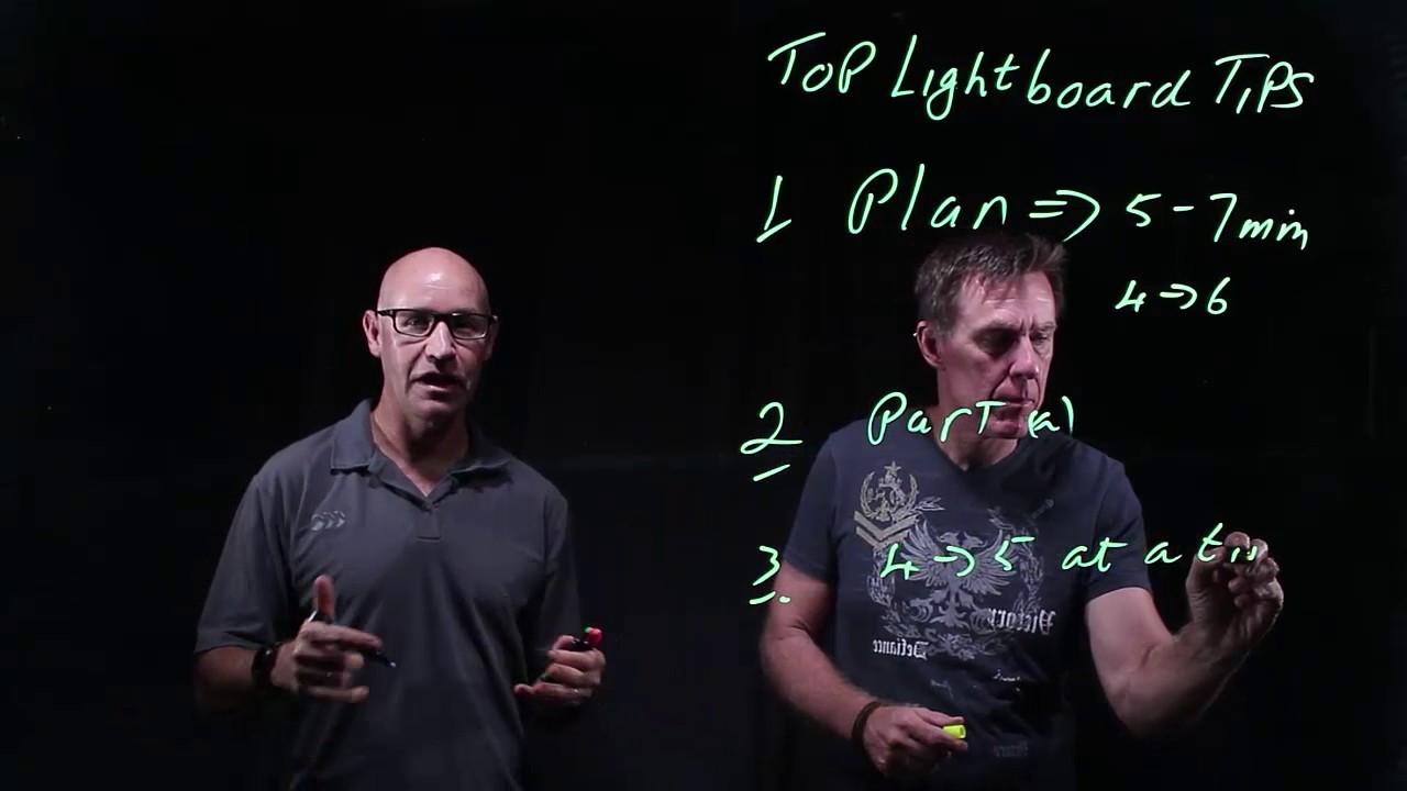 Lightboard tips with Bernie