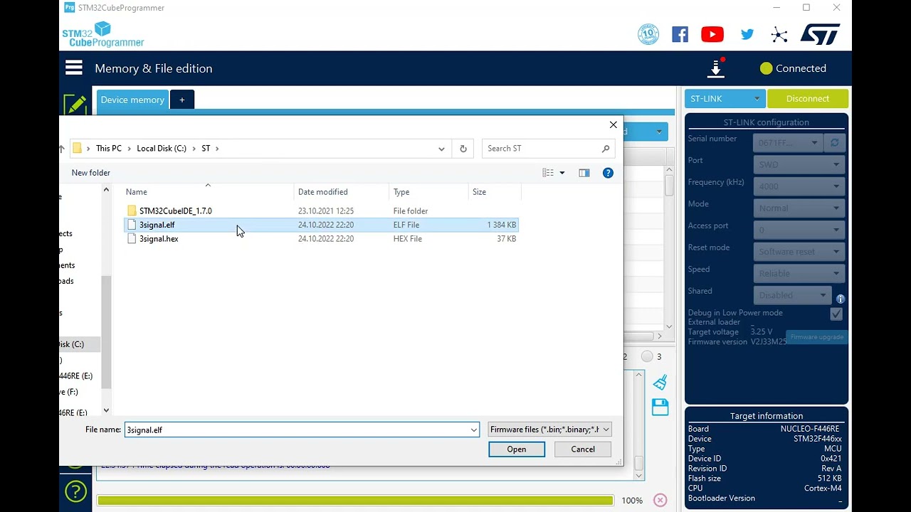 STM32 Cube Programmer programming microcontroller guide