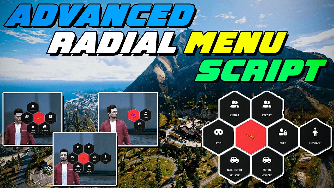 Free Advanced Radial Menu Script | Radialmenu Script | QBCore Framework | FiveM Tutorial #216