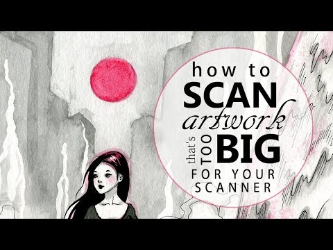 How to scan large artwork // tutorial