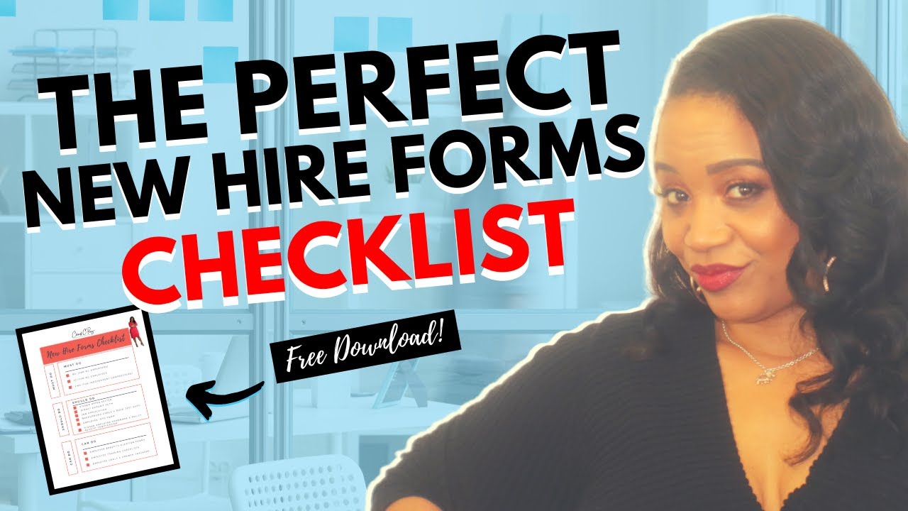 The Perfect New Hire Forms Checklist| The Checklist I Use!!