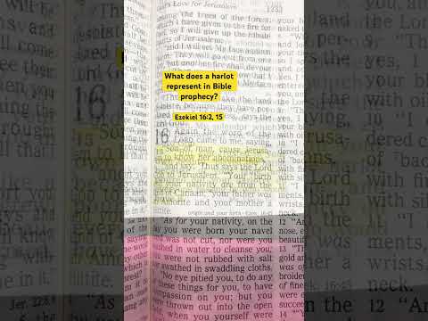 What does a harlot represent in Bible prophecy? #truthhurts #biblesharing #shorts #amen #subscribe
