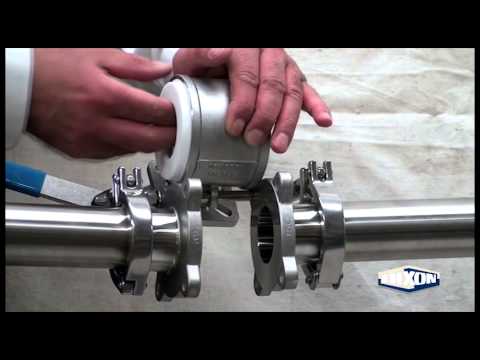 Dixon Sanitary: Ball Valve (3 Piece) Swing Out Design for In Line Seat Change