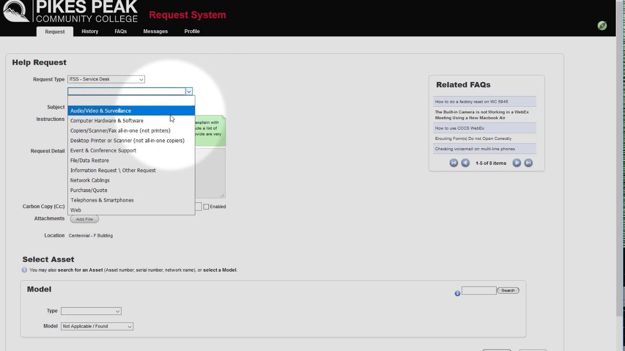 How to Submit a IT Ticket Request