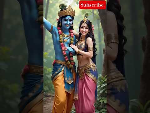 Radha Krishna Cute Dance 💖 | Tate Nidare Nidare Song | 4K/8K Love Status | Viral Bhakti Reel 2025