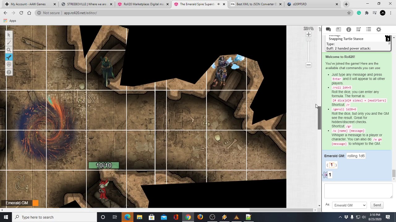 Roll20 Tips & Tricks with Pathfinder