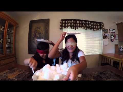 Blindfold Cotton Ball Challenge