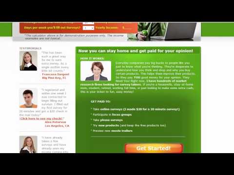 Paid Surveys at Home - $20 in 20 Minutes! 2 Minute Reviews
