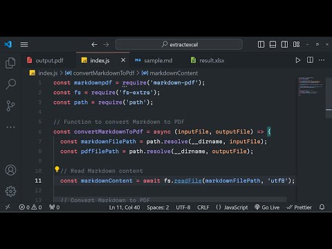 Node.js Tutorial to Export Markdown With Text & Images to PDF Document Using markdown-pdf Module
