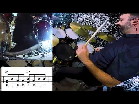 Single Paradiddle on Snare and Drum Set - Drum Lesson by Thanasi #4