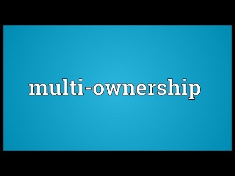 Multi-ownership Meaning