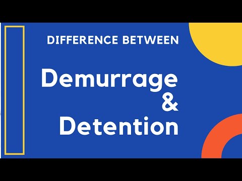 S.# 29 Demurrage and Detention / demurrage charges / निंदा और निरोध / ক্ষয়ক্ষতি এবং আটকানো