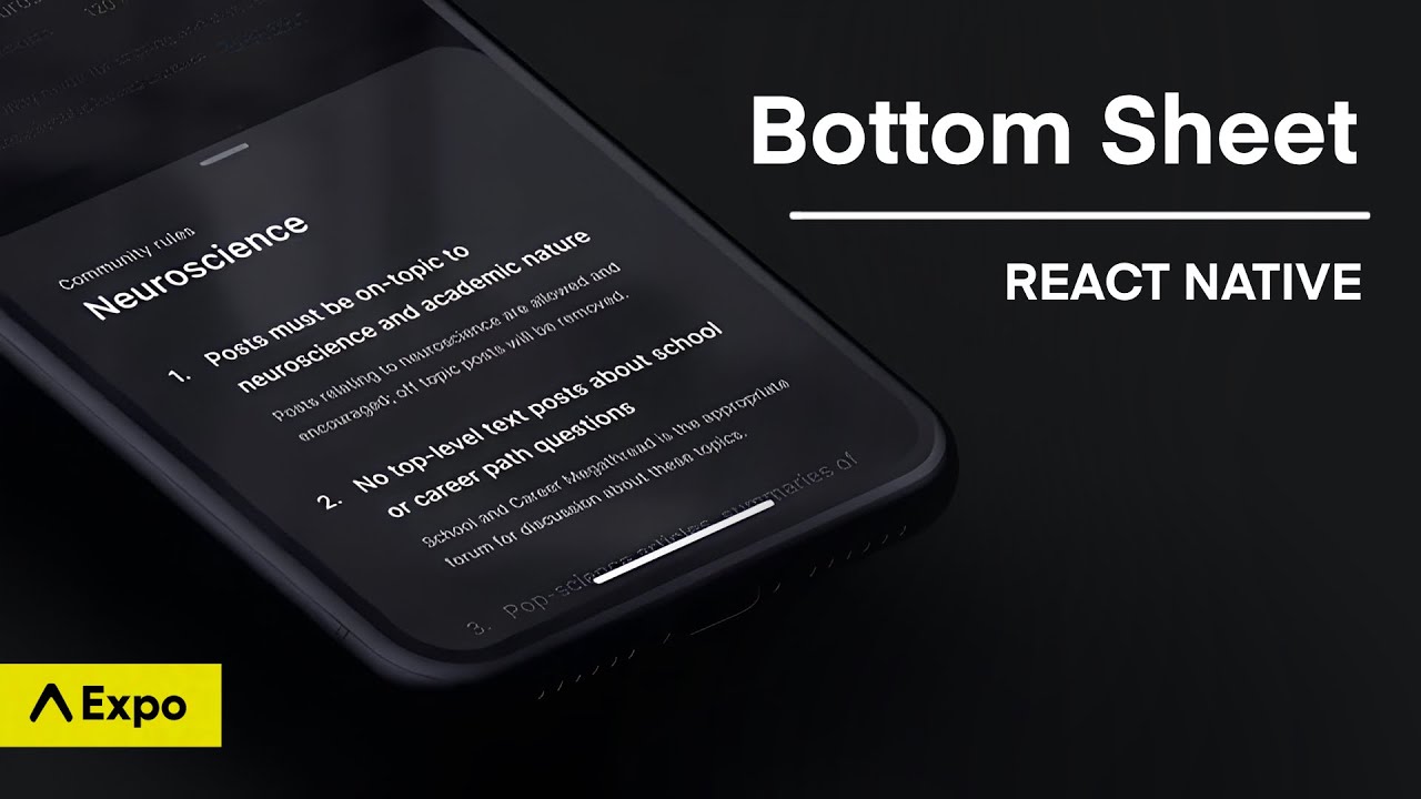 How to Implement a Bottom Sheet in React Native Expo | Gorhom Bottom Sheet, Gesture Handler Tutorial