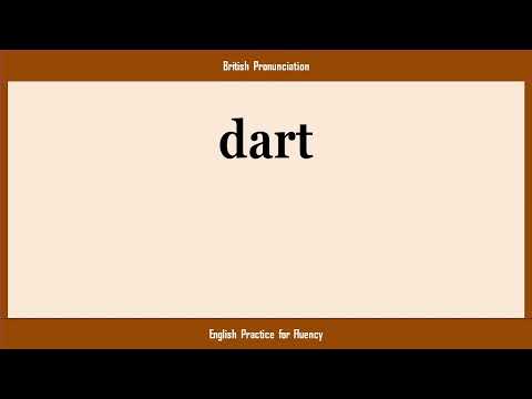 dart, How to Say or Pronounce DART in American, British, Australian English