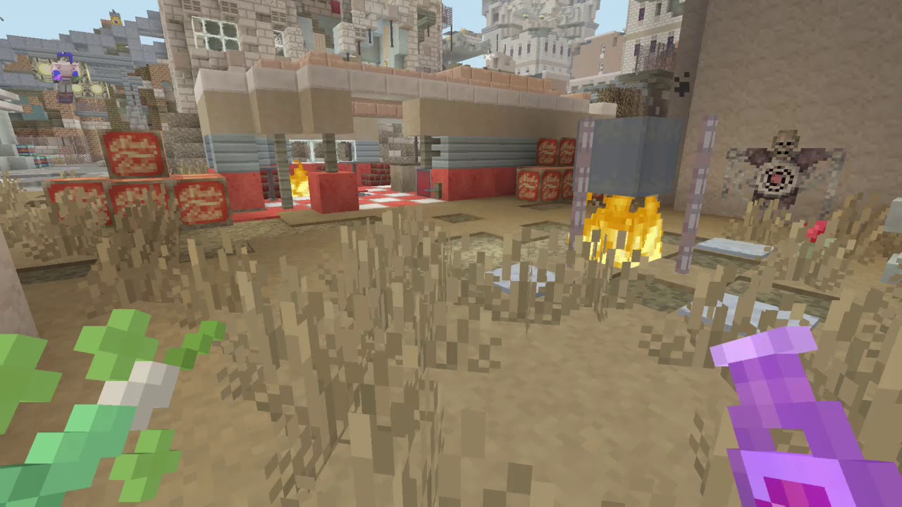 Minecraft console - battle mini game capitol map