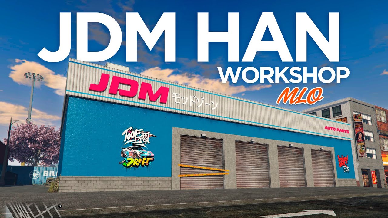 JDM Han Workshop MLO v3 Map Fivem [PAID]